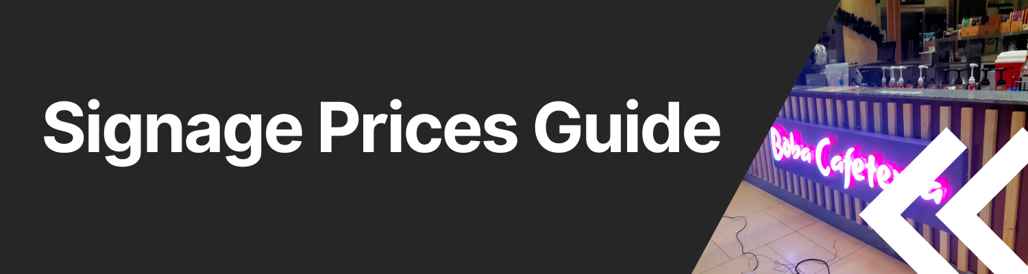 How much does signage cost in the Kenyan market today?